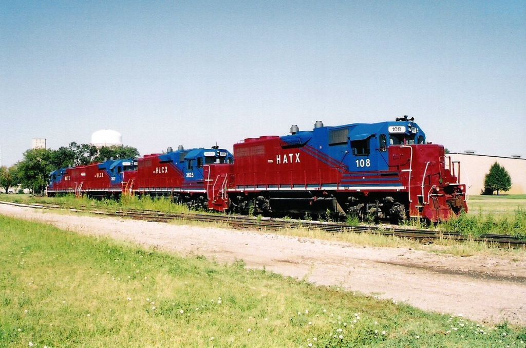 HATX LOCOMOTIVES AT UP YARD SALINA KS